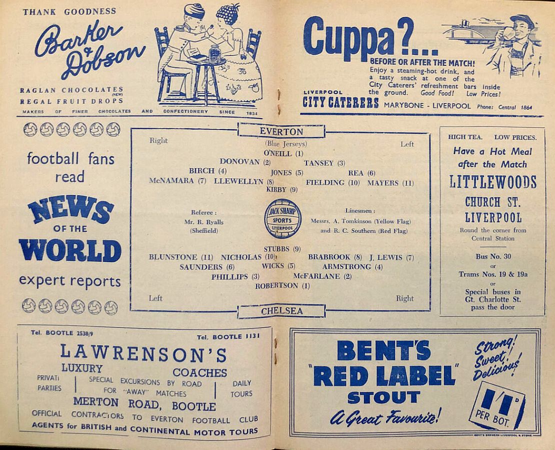 Match Results for season 1956 - 1957