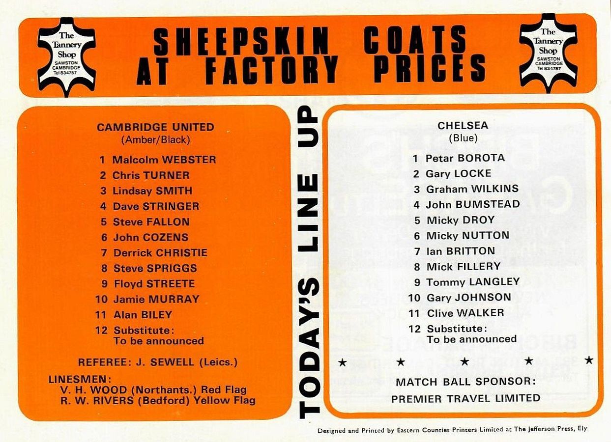 Match Results for season 1979 - 1980